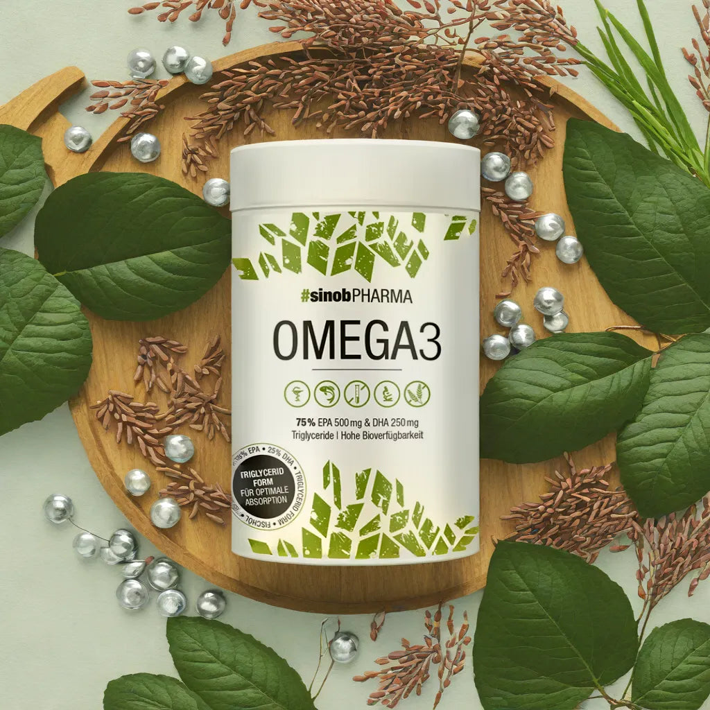 #sinob Premium Omega-3 Kapseln - 75% reine Omega-3-Power für Top-Gesundheit